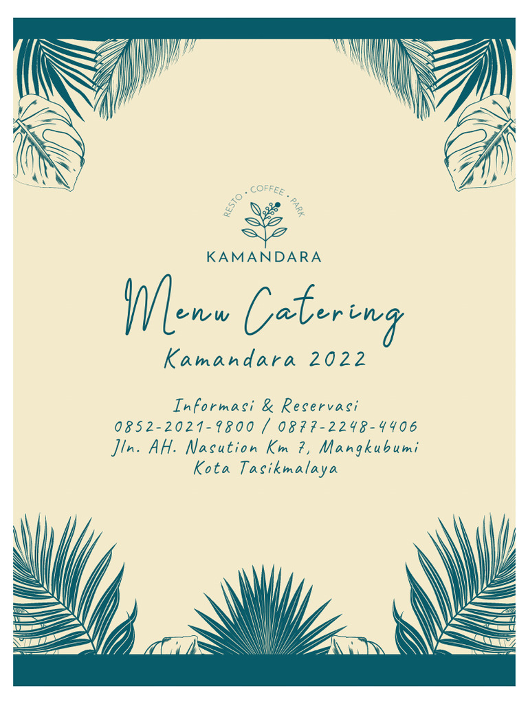 Menu Catering Kamandara 2022 | PDF