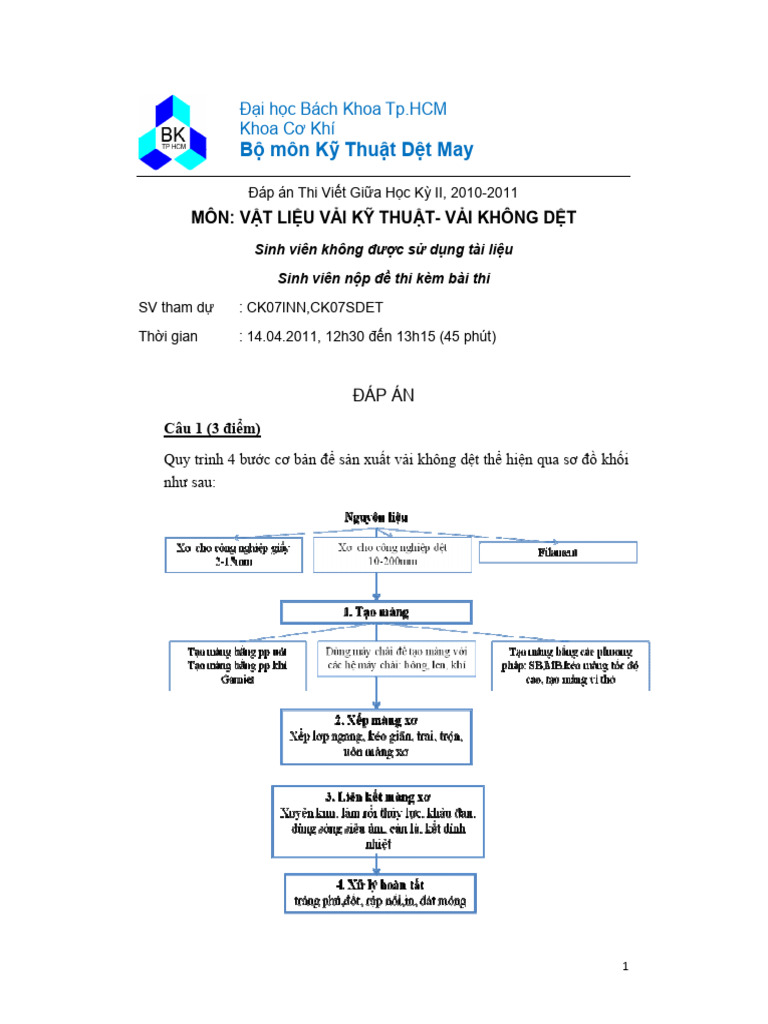 Dap An VL Vai Khong Det Ktra HK102 | PDF