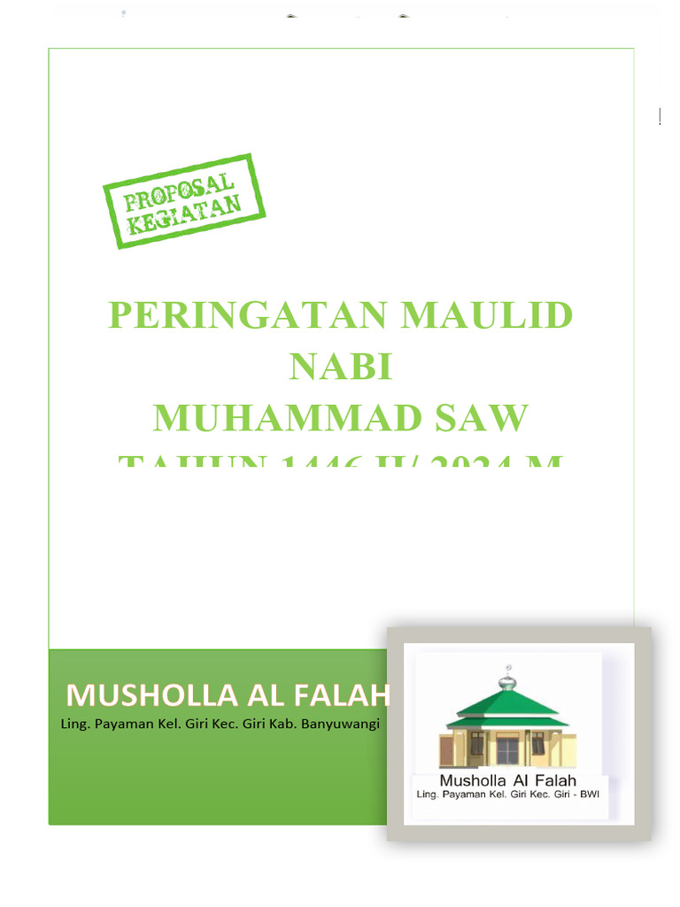 Proposal Maulid Nabi | PDF