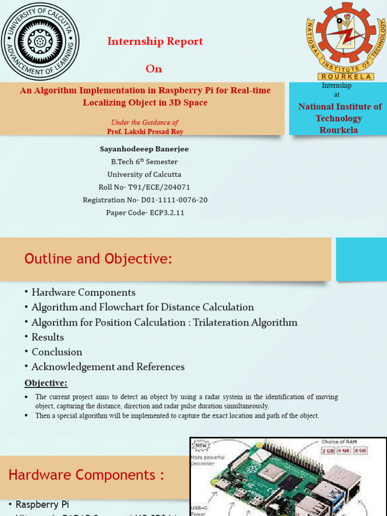 Internship | PDF | Radar | Algorithms