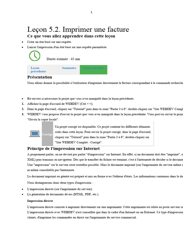 WinDev - Imprimer Une Facture | PDF | Informatique