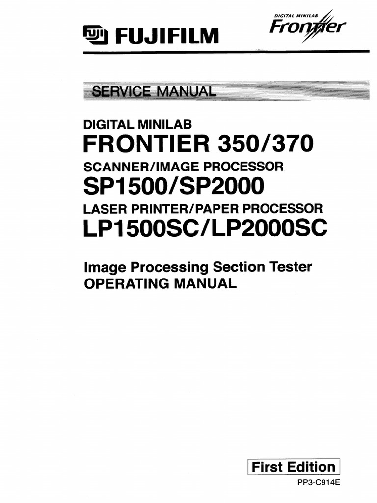 PP3-C914E F350 Image Proc. Tester | PDF | Image Scanner | Office Equipment