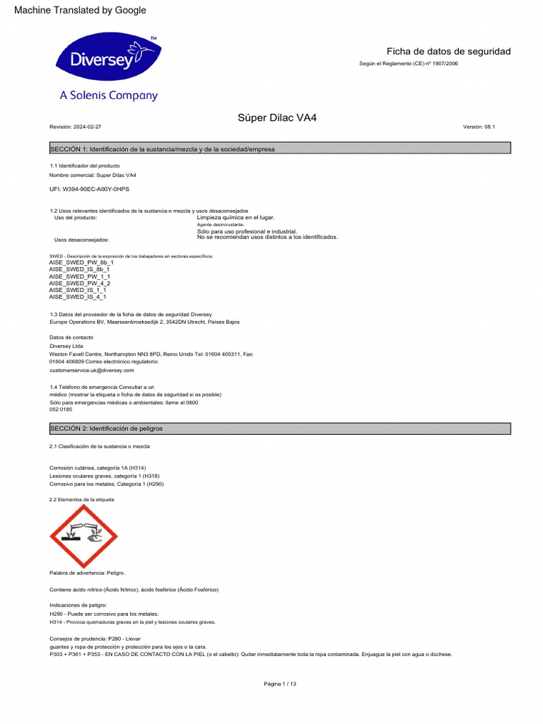 Super Dilac Español | PDF | Corrosión | Guante