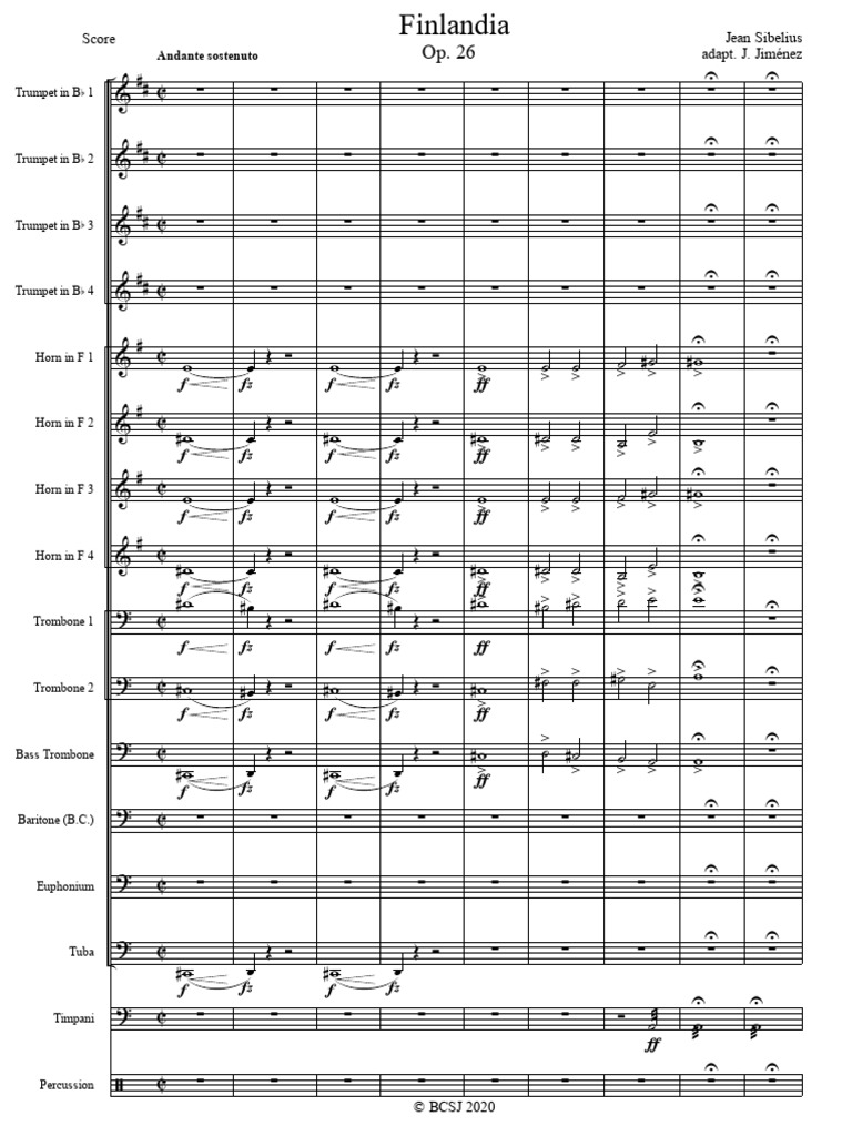 Finlandia - Score | PDF