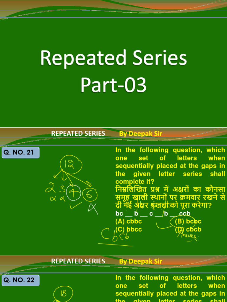 056) (Reasoning) (Repeated Series) Repeated Series-03 PDF | PDF