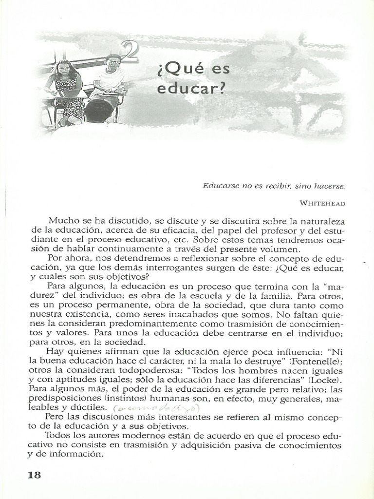 Qué Es Educar | PDF