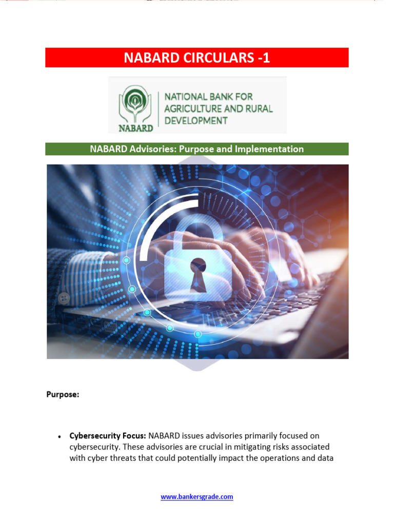 NABARD Circulars Part 1 | PDF | Computer Security | Security