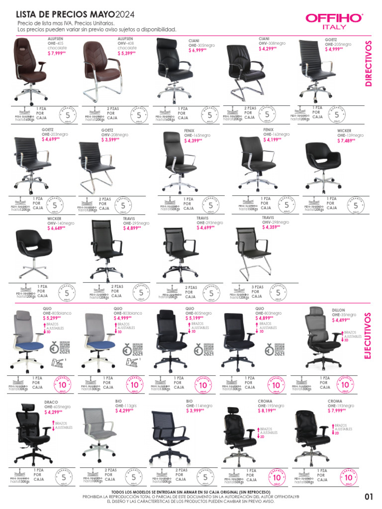 LP Offiho-Econosillas® Mayo2024 | PDF