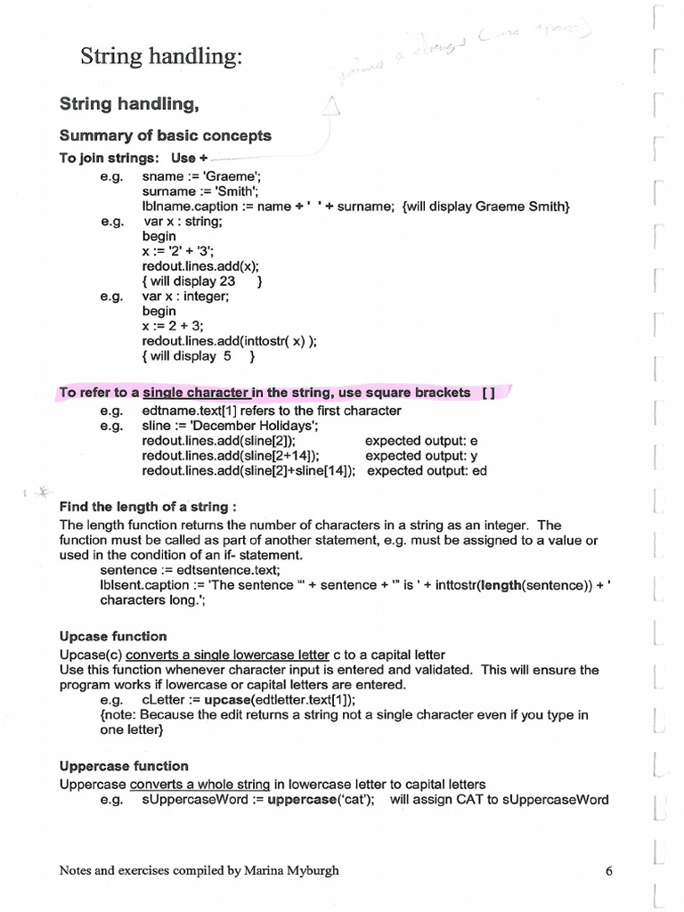 Delphi Notes Section 1 Pdf