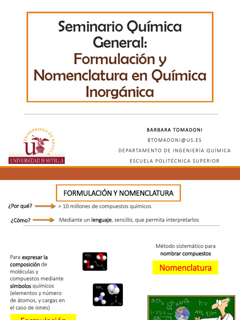Formulacion Inorganica g1 g2 g7 g8 | PDF | Compuestos químicos | Química