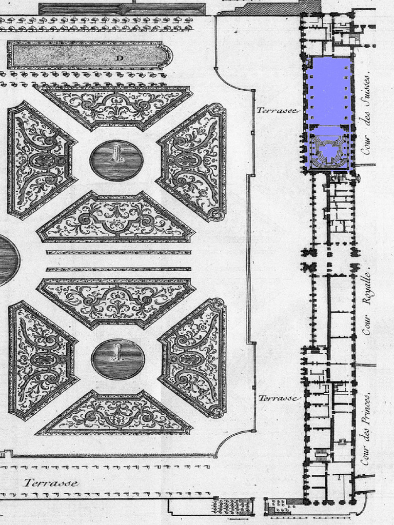 Théâtre Des Tuileries On A General Plan - Blondel Tome4 (1756) Livre6 Plate20 (Detail, Modified ...