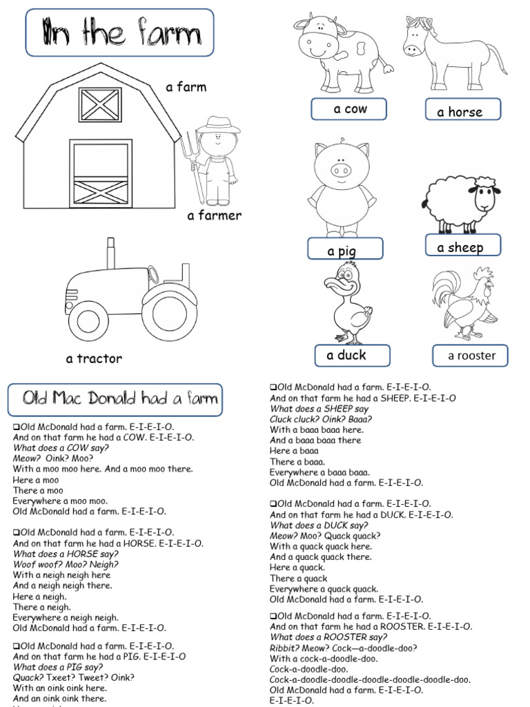 Farm Old Mac Donald | PDF | Art