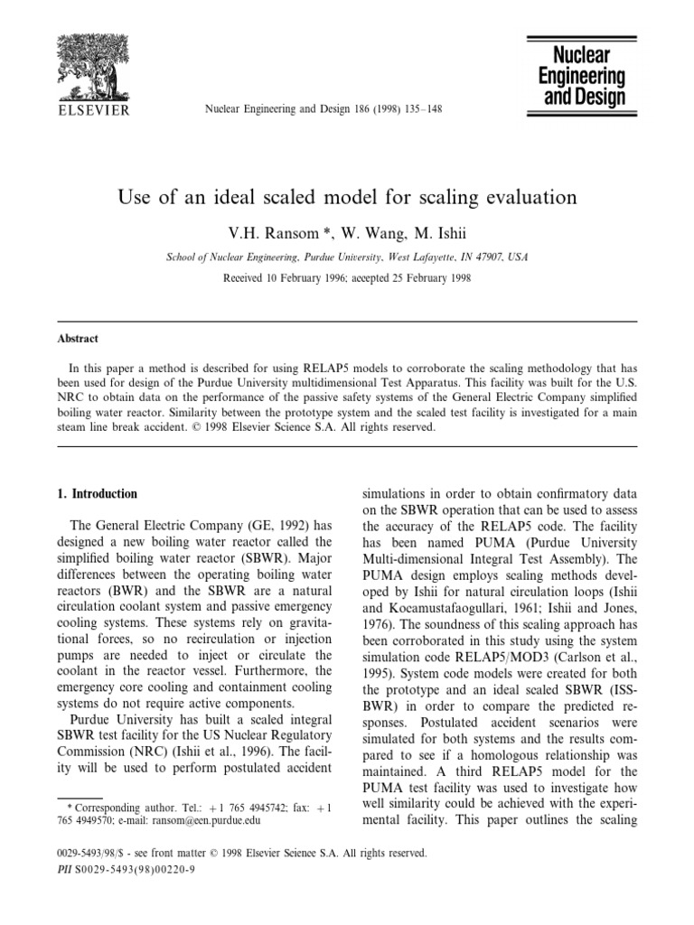Triad Scaling Methodology Ransom | PDF | Nuclear Fuel | Heat