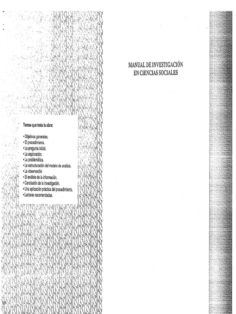 Quivy Campenhoudt La Pregunta y La Problematica | PDF | Cognición