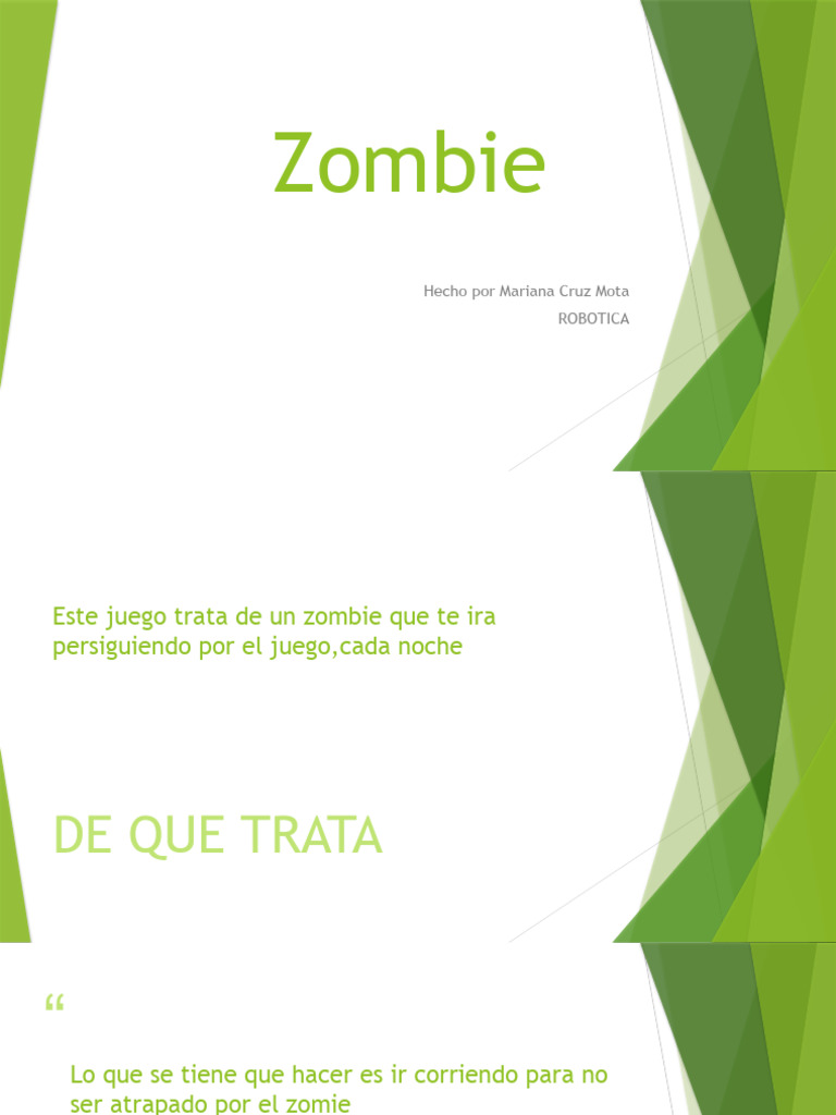 Zombie | PDF | Juegos y actividades