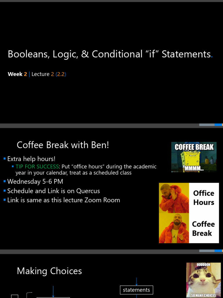Week2 Lecture2 Pdf Boolean Data Type Computer Programming
