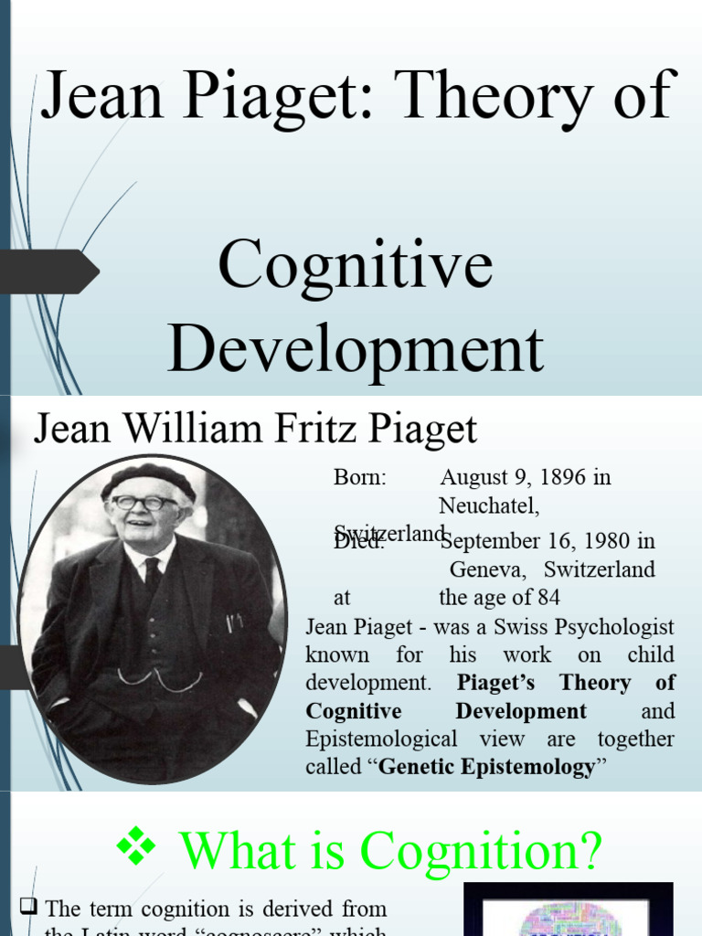 Piaget Theory | PDF | Cognition | Cognitive Development
