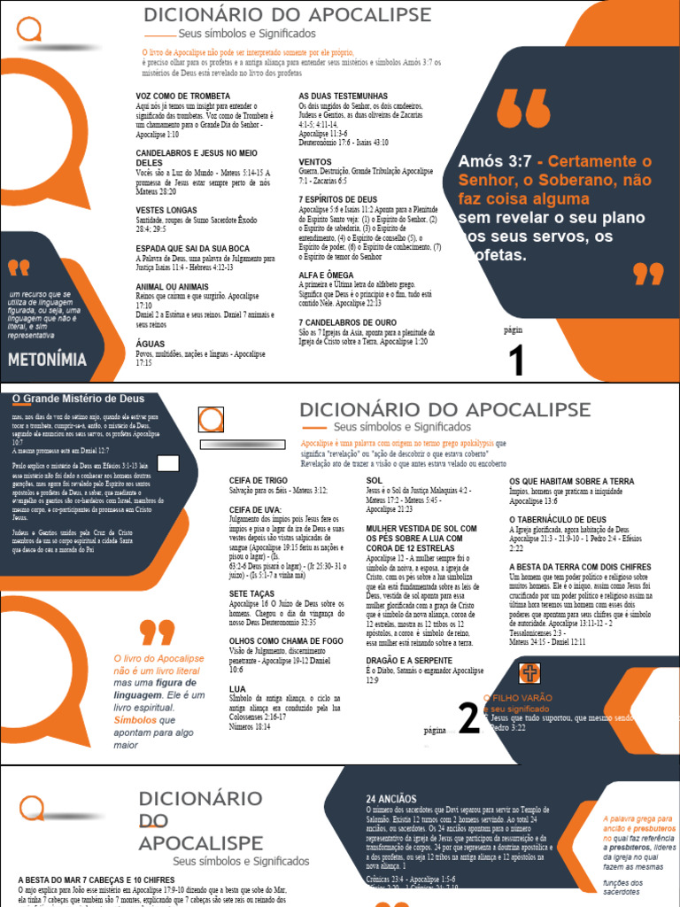 Dicionario Do Apocalipse - Simbolos e Significados | PDF | Livro do ...