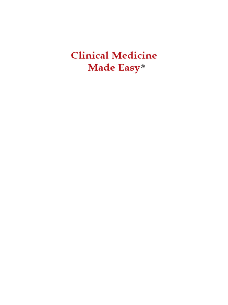 Clinical Medicine Made Easy | PDF | Health Care | Medicine