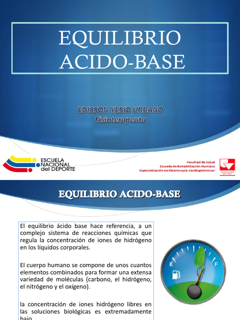 Equilibrio Acido-Base Con Ejercicios.-1 | PDF | Constante de disociación ácida | Ácido