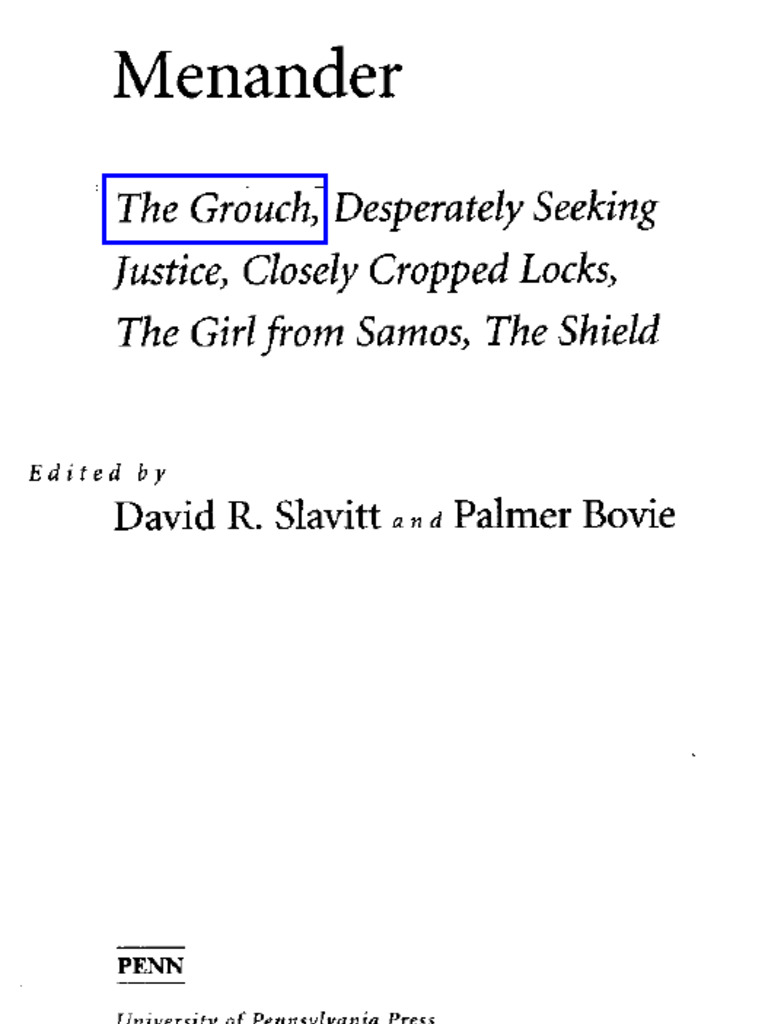 Menander Grouch | PDF