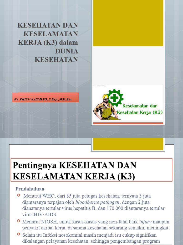 K3 Dalam Keperawatan (K3RS) | PDF | Pengembangan Diri