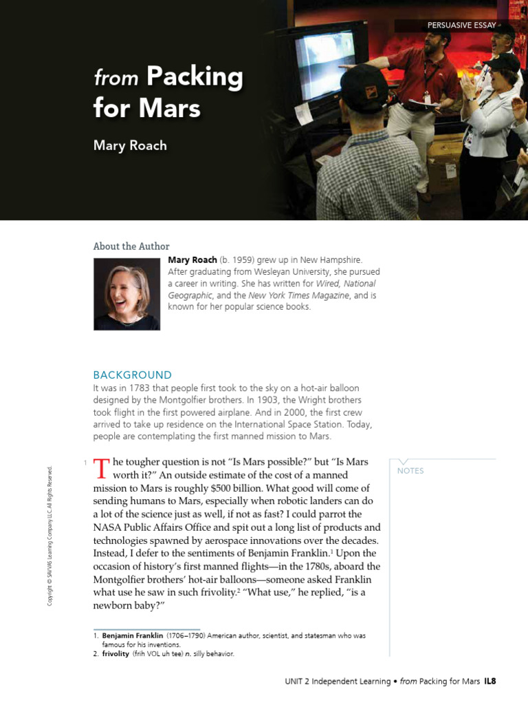 Mars Savvas Y7 | PDF | Astronauts | Outer Space