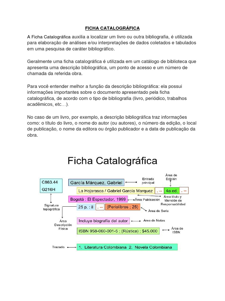 Ficha Catalográfica | PDF | Bibliografia