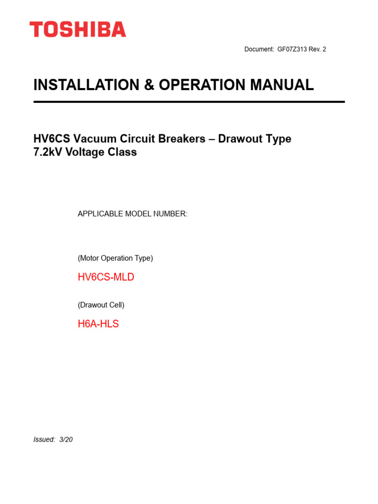 HV6CS MLD Manual | PDF | Electrical Connector | Switch