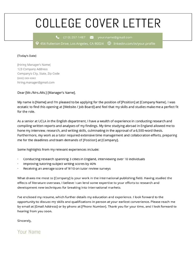 Letter Sample PDF | PDF