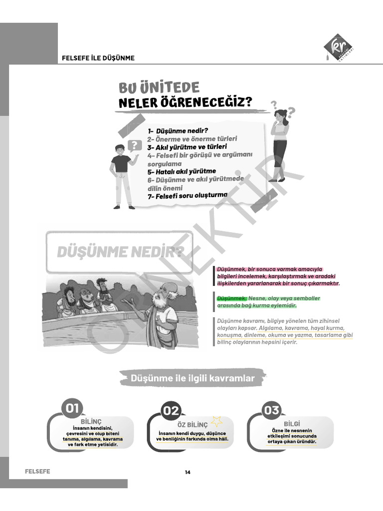 2.unite Felsefe Ile Dusunme PDF | PDF