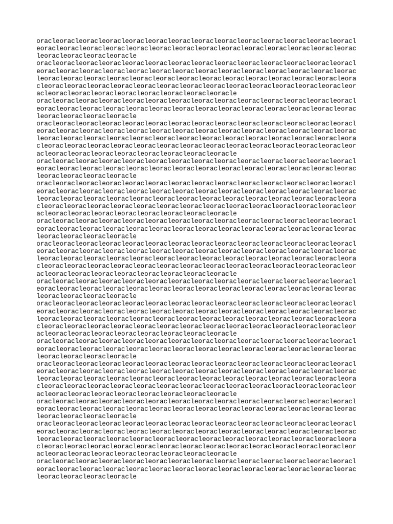 Oracle Pdf