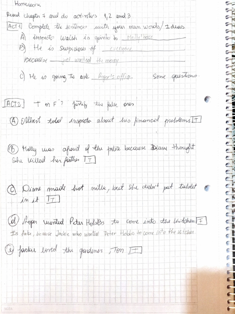 English Homework | PDF