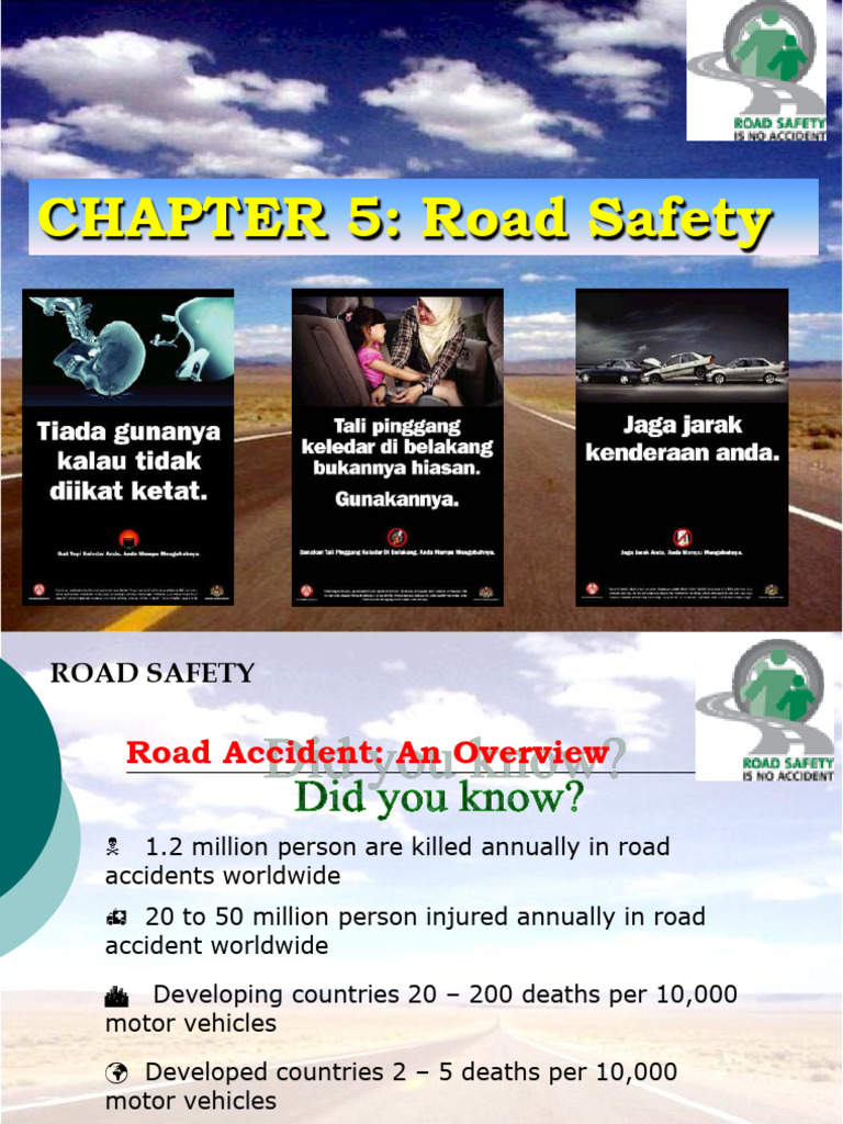 CHAPTER 5 (Part 1) | PDF | Traffic Collision | Road Traffic Safety