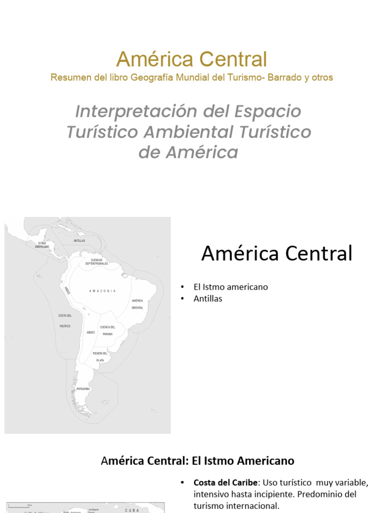 Turismo en América Central y Antillas | PDF | Centroamérica | Américas