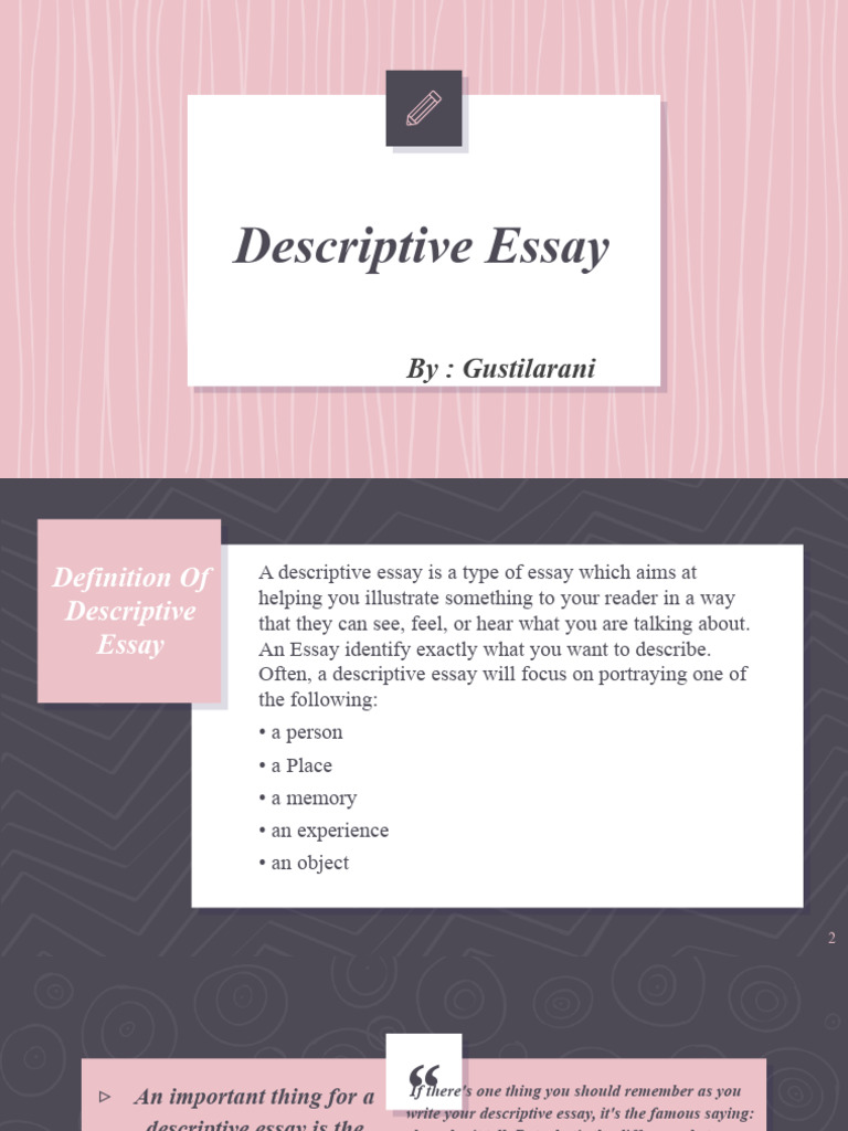Descriptive Essay | PDF