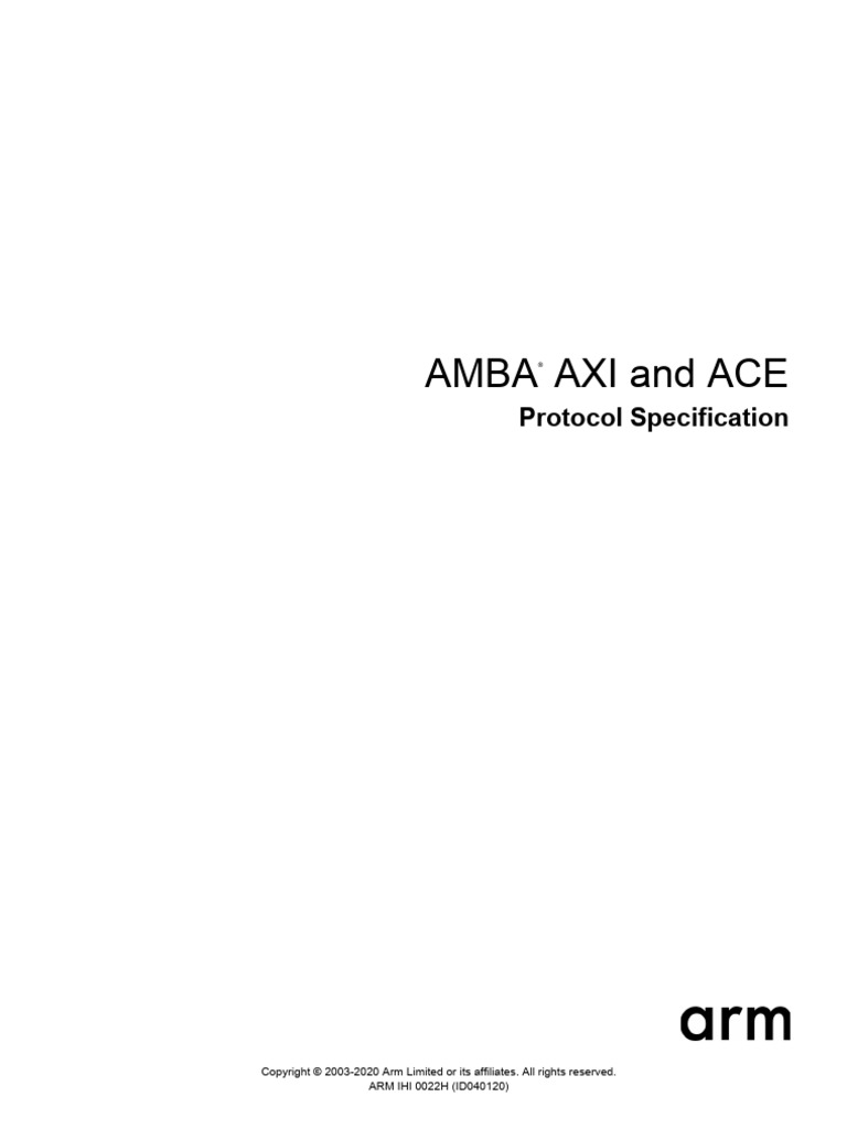 Amba Axi Ace Protocol Spec | PDF | License | Patent