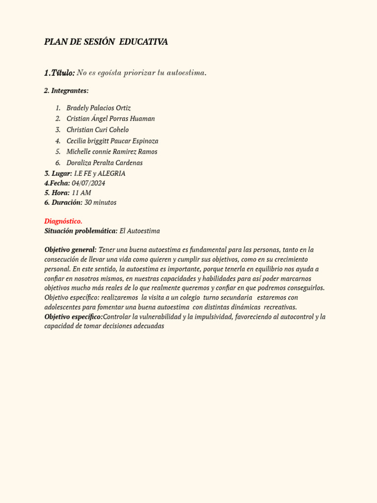 Redacción | PDF | Autoestima | Conceptos psicologicos