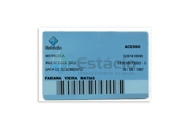 Cartão de Matricula | PDF