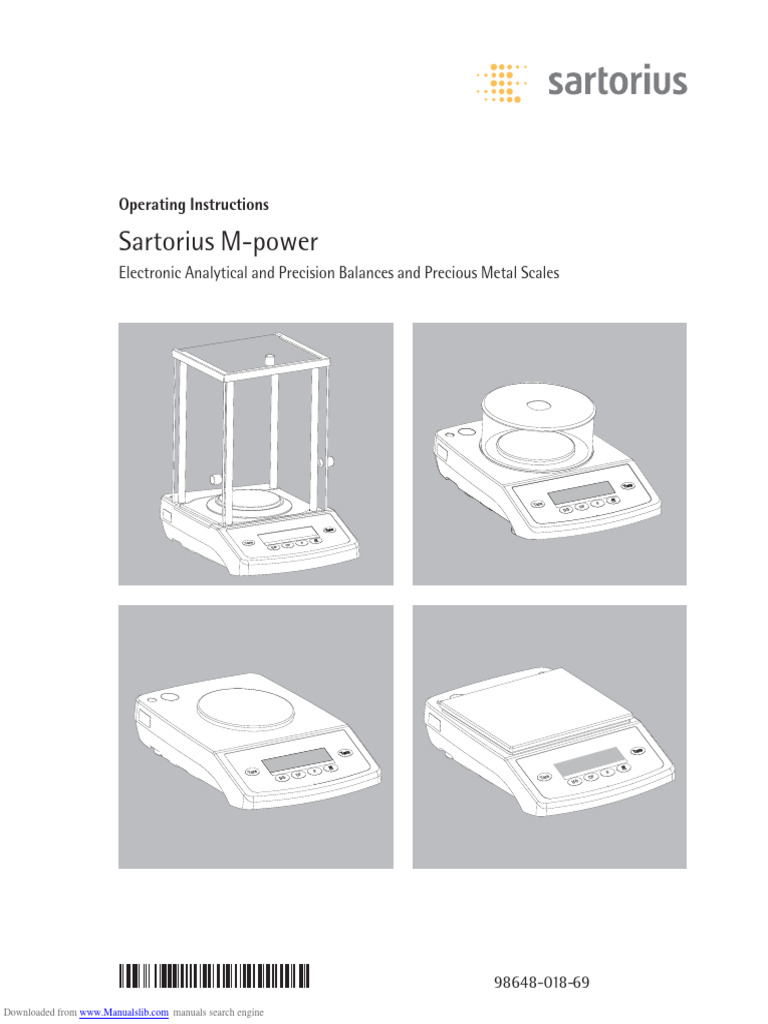 Sartorius AZ214 | PDF | Weight | Troy Weight