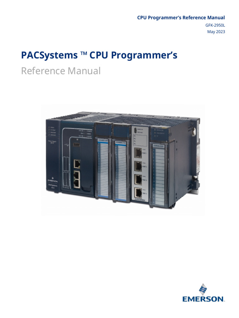 Gfk-2950l - Pacs Cpu Progrefmanual | PDF | Computer Program | Programming