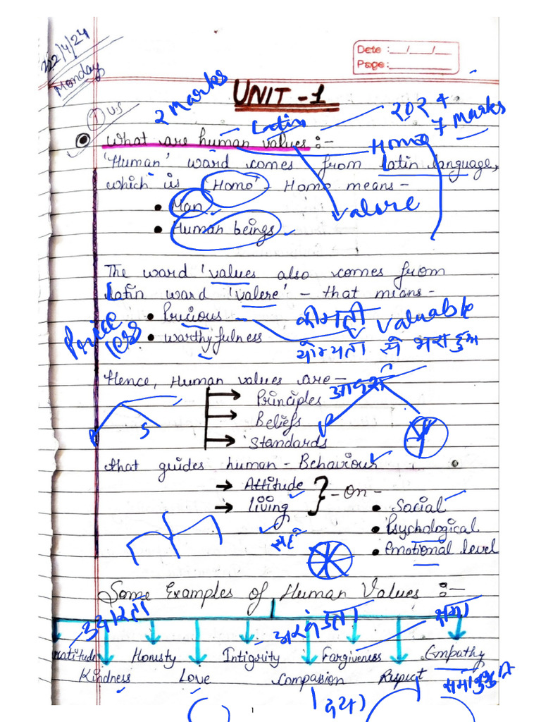UHVPE U-1 Hand Written Notes | PDF