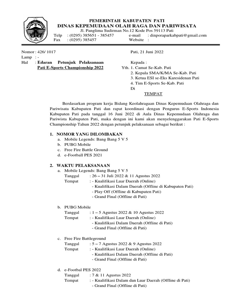 Juknis Pec 2022 | PDF