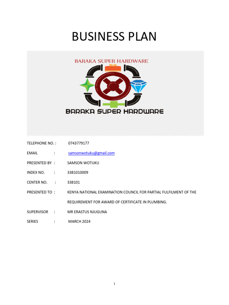 Business Plan Samson Wotuku | PDF | Equity (Finance) | Balance Sheet