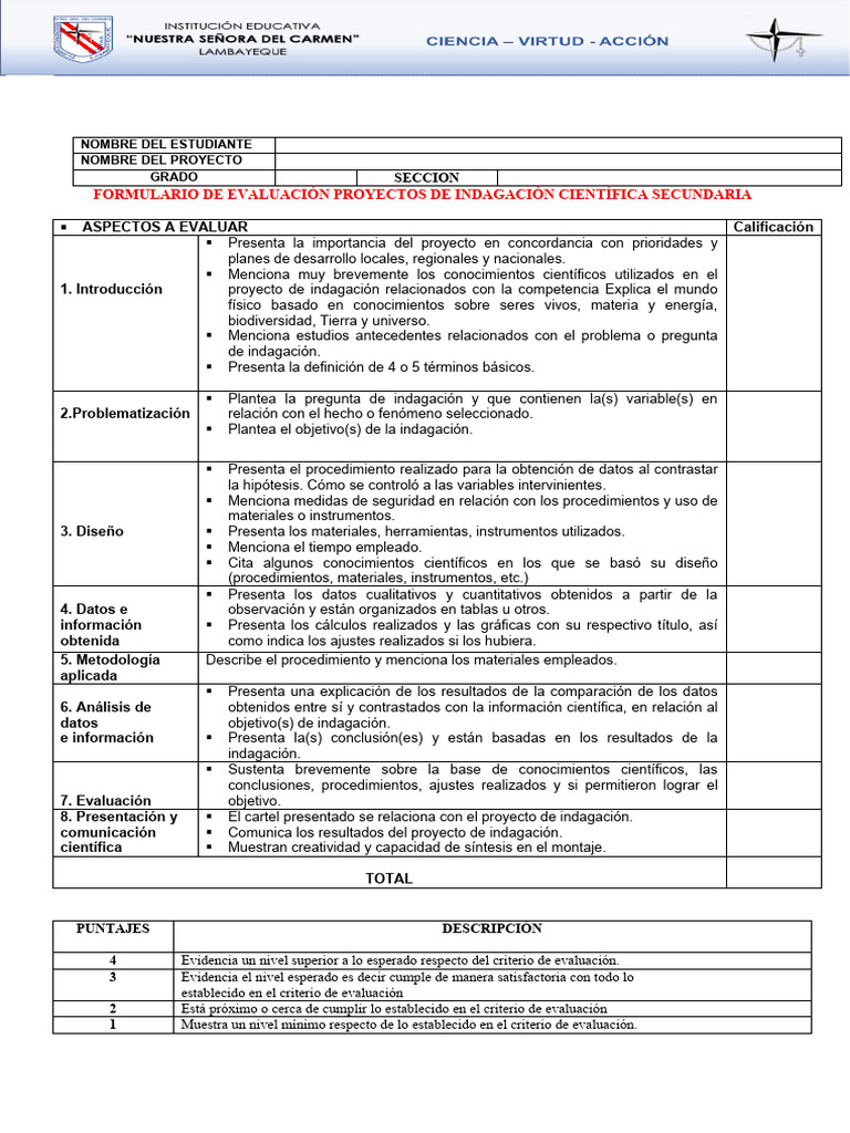 Ficha de Eval - Secundaria | PDF | Evaluación | Investigación cuantitativa Ficha de Eval - Secundaria | PDF | Evaluación | Investigación cuantitativa