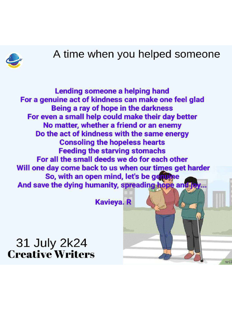 A Time When I Helped | PDF