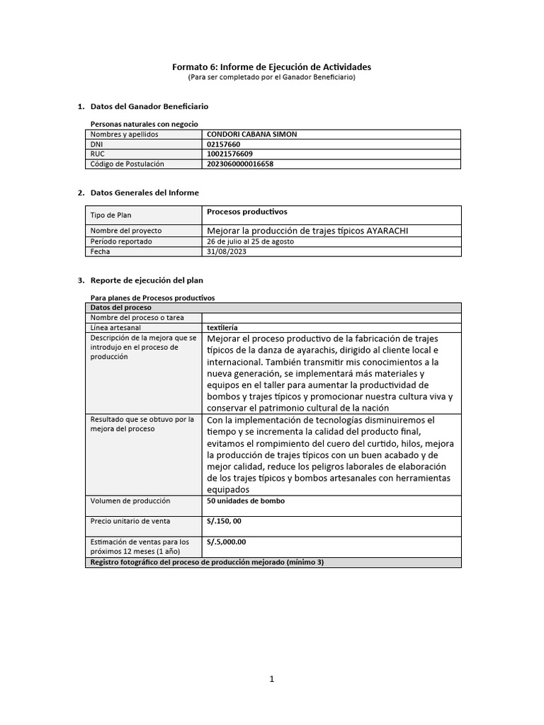 IEA - Simon Condori Cabana | PDF | Economias