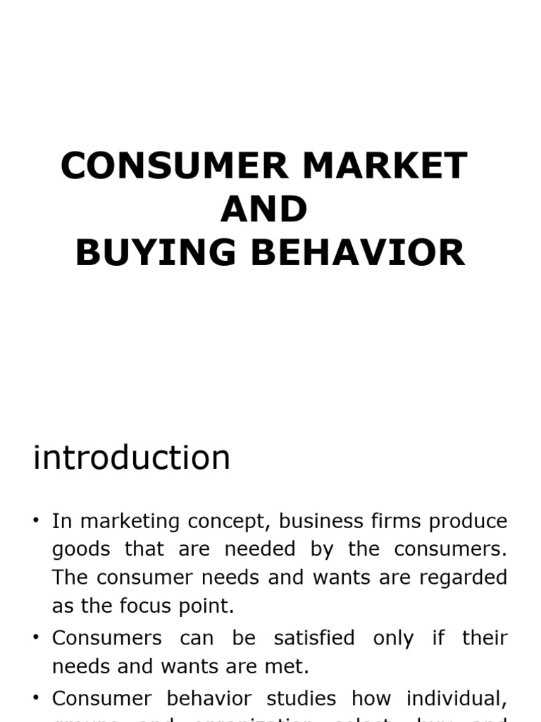 Sub 1.consumer MTK & Its Buying Behavior-1 | PDF | Consumer Behaviour ...