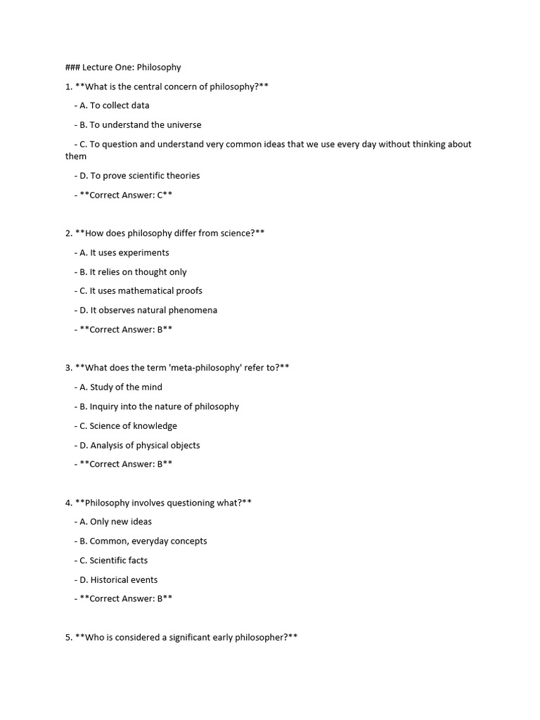 Philosophy Questions | PDF | Argument | Inductive Reasoning