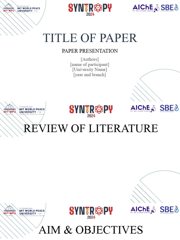 Paper Presentation Template | PDF